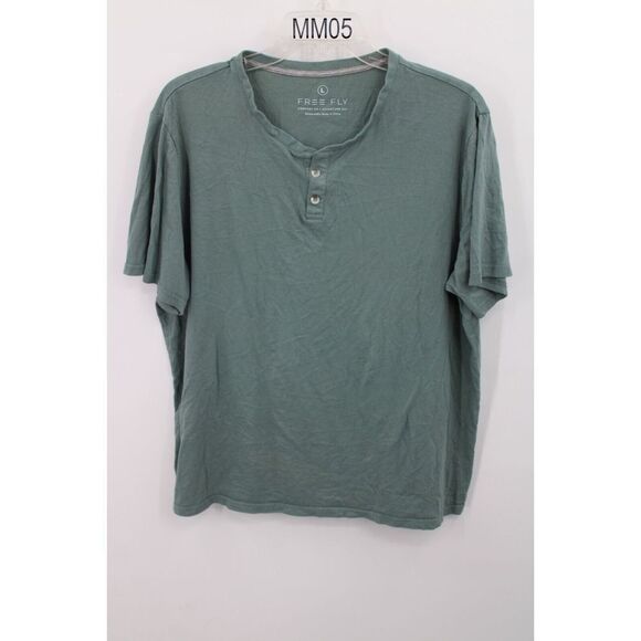 Free Fly | Shirts | Free Fly Bamboo Heritage Shortsleeve Henley Sage ...